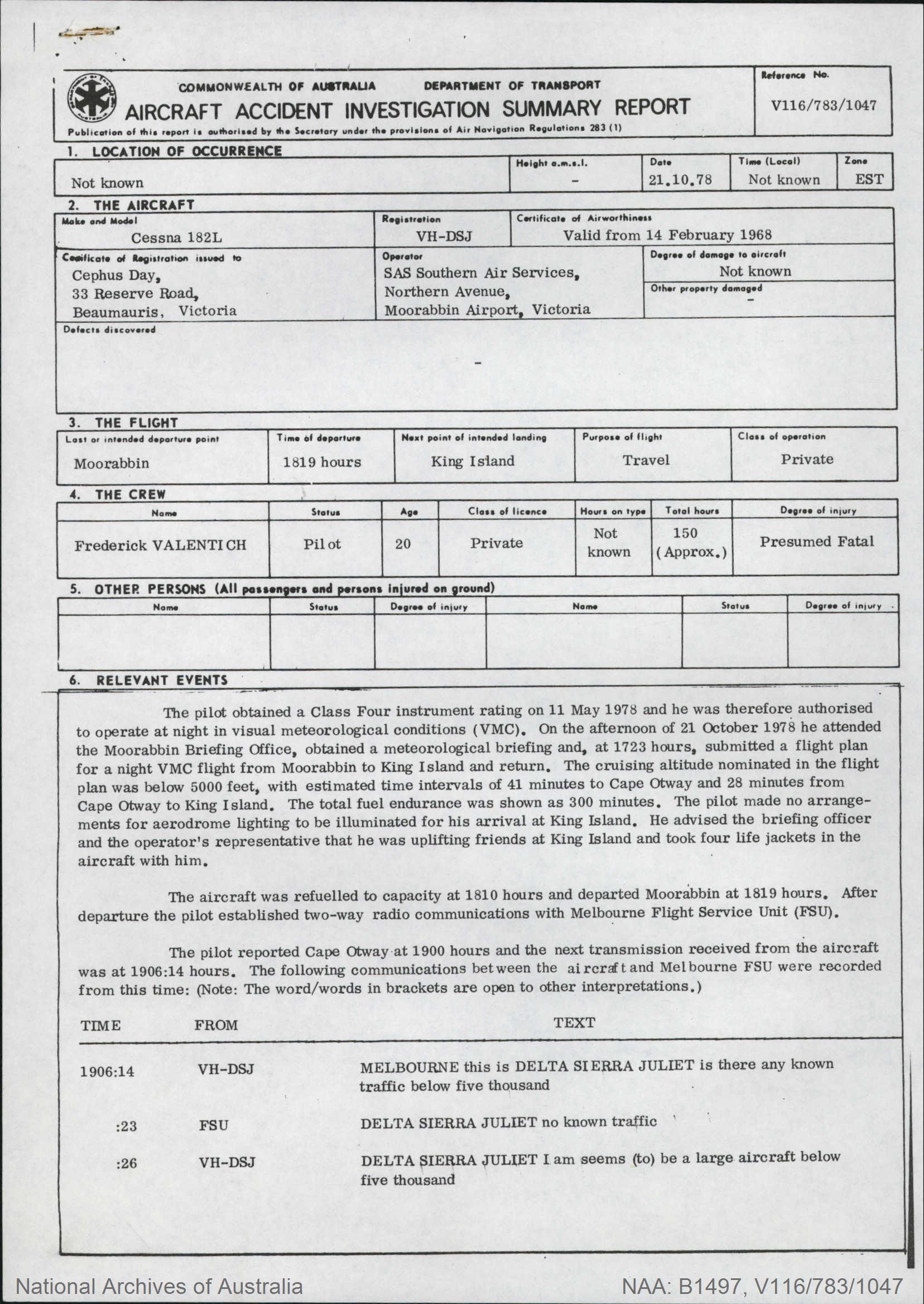 The Unresolved Disappearance of Frederick Valentich – Melbourne Marvels