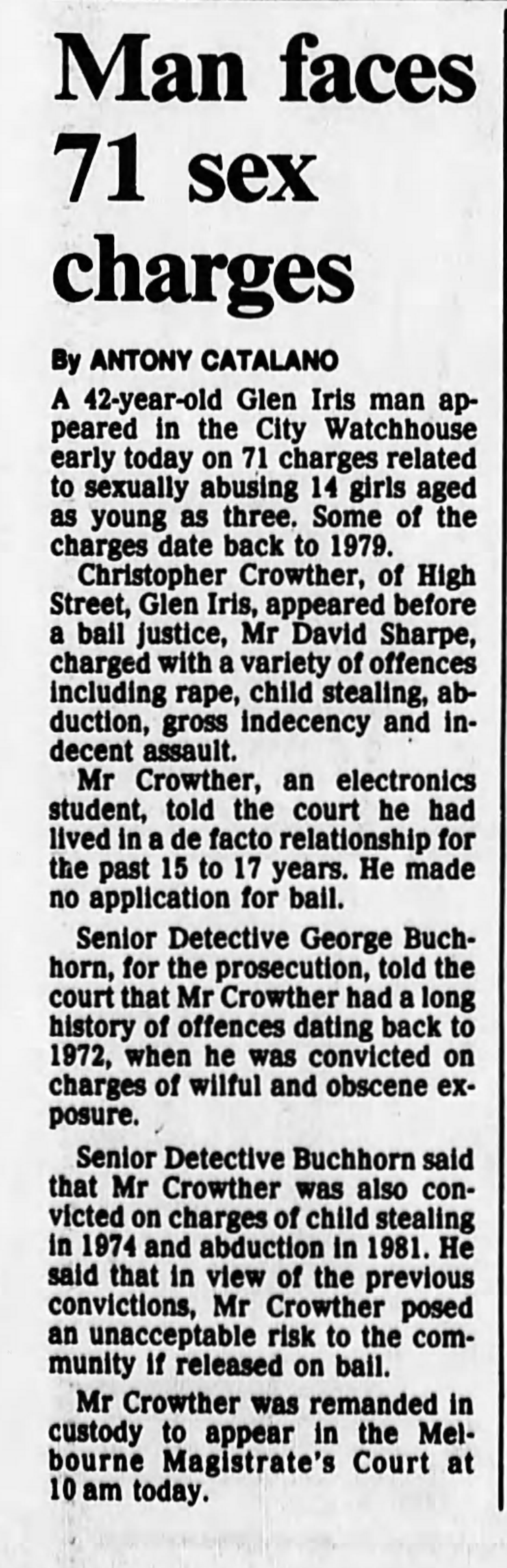 Christopher Crowther – was he Sierra Files suspect number 7 ...